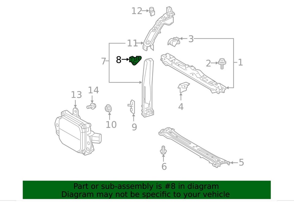 2019-2021 Toyota RAV4 Side Support Bracket 521410R020 New OEM | eBay