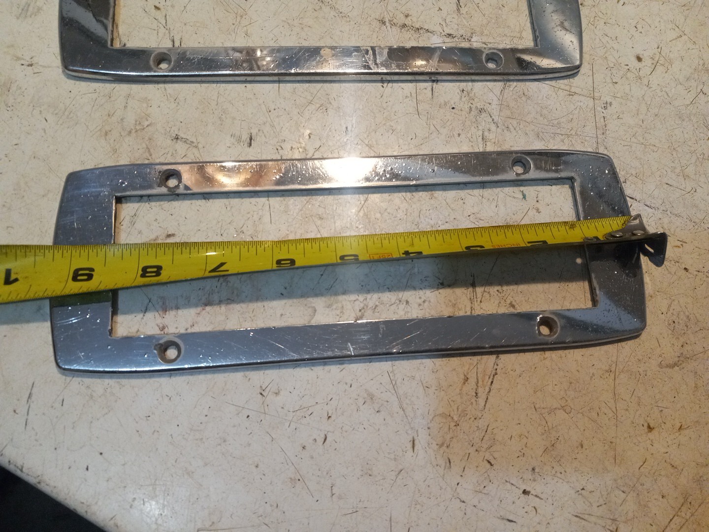 2 Vintage Attwood Brass Works 8007 Boat Gunwale Foot Pad Chrome Frames ...