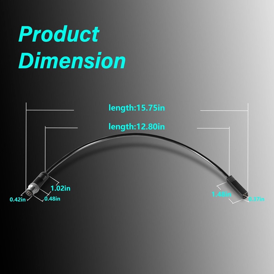 For Humminbird AS EC QDE Ethernet Cable Adapter 720074-12 HELIX 8pin to ...