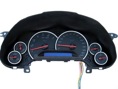 For 2005-2013 C6 Corvette Aluminum Dash Gauge Bezels Kit | eBay