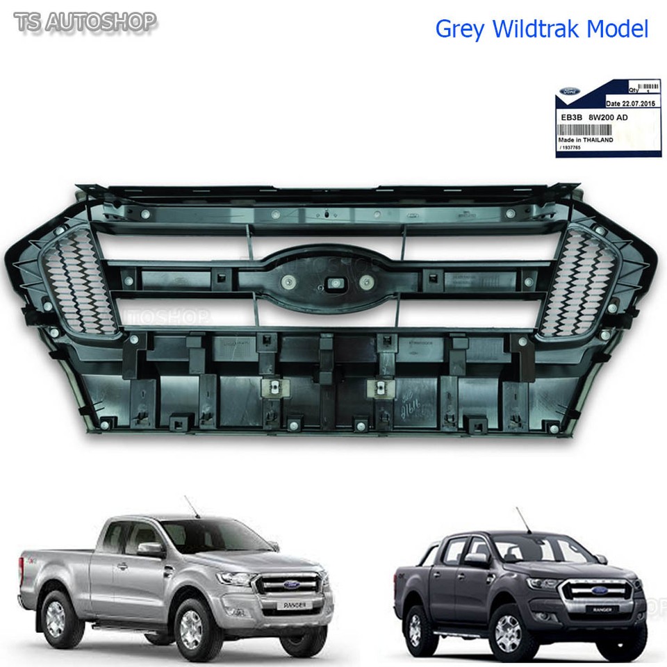 Grey Wildtrak Front Grill Facelift Genuine Ford Ranger Px2 Mk2 Truck ...