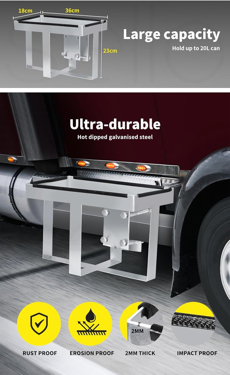 Jerry Can Holder Bolt on 20L 4X4 Galvanized Offroad Camper Trailer ...