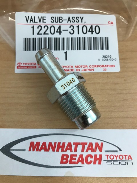 NEW GENUINE TOYOTA PCV VALVE 12204-31040 3.5L 2GRFE | eBay