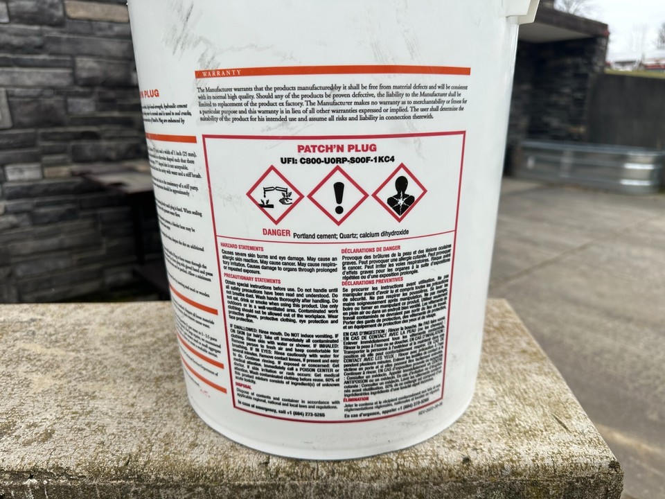 XYPEX Patch'N Plug Concrete Waterproofing (60 Pound Pail) | eBay