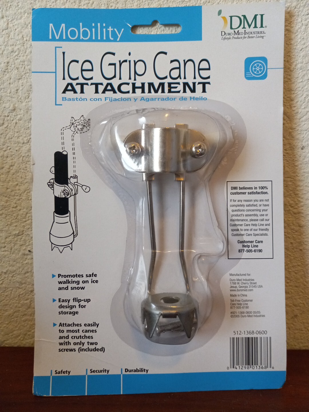 DMI Cane Ice Tip Attachment Grip 5 Prong for Canes or Crutches for sale ...