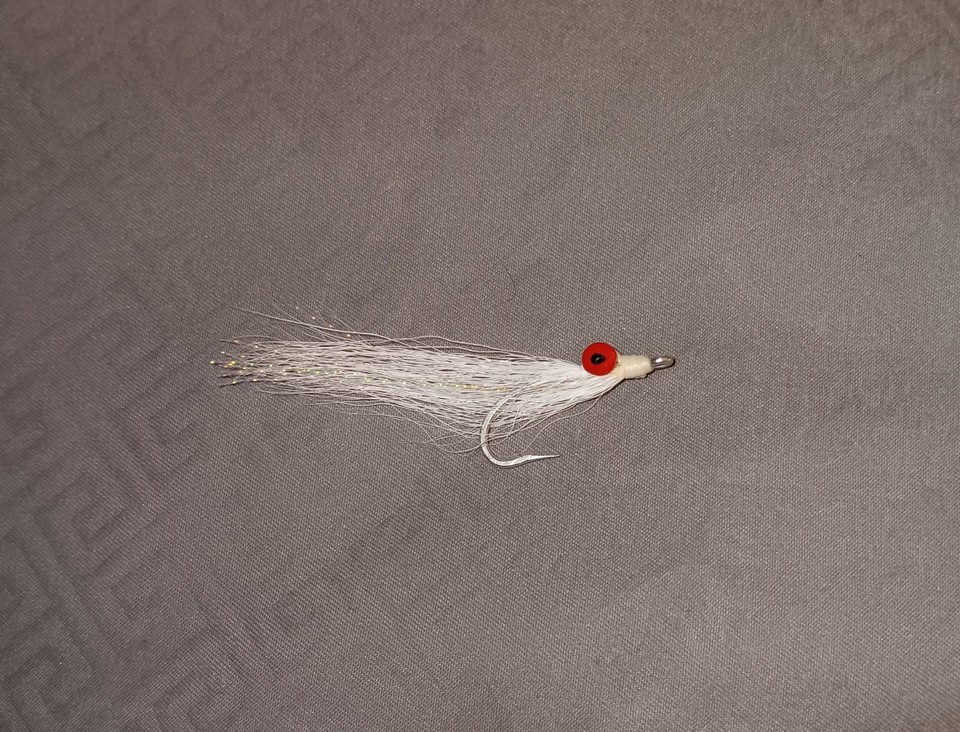 6 pack White clouser minnow fly size 4 new freshwater saltwater | eBay