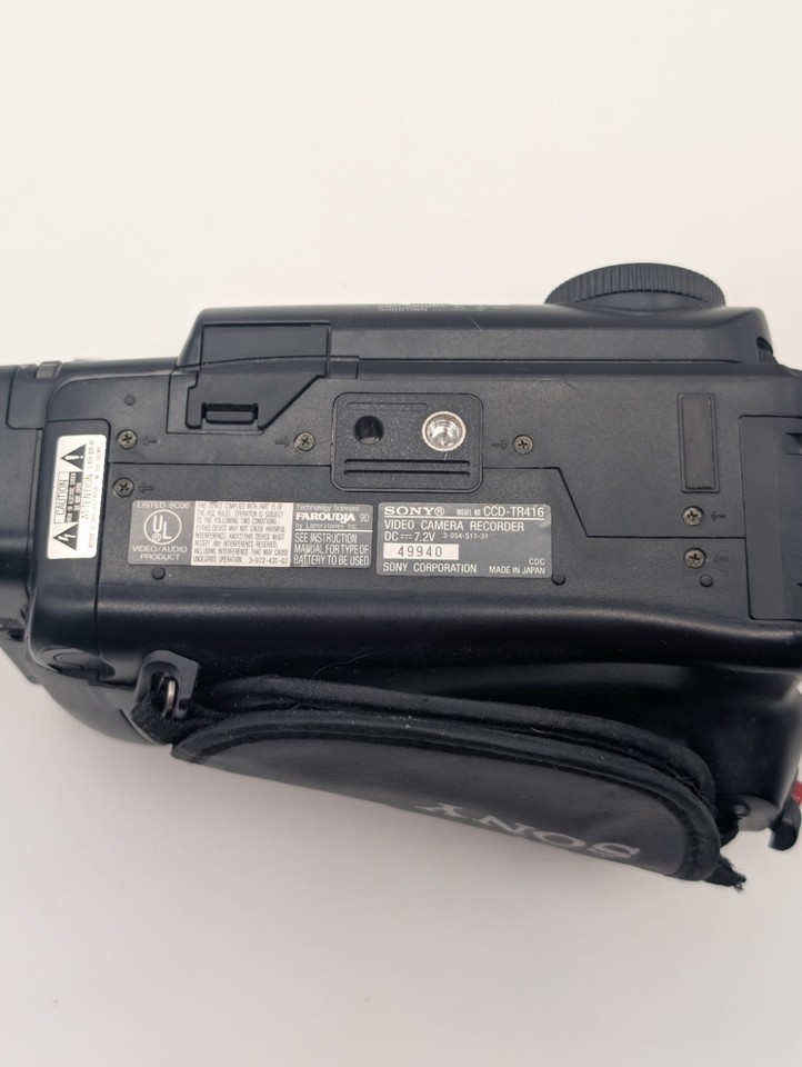 Sony Handycam NighShot CCD-TR416 Video 8 XR Camcorder 180x Digital Zoom ...