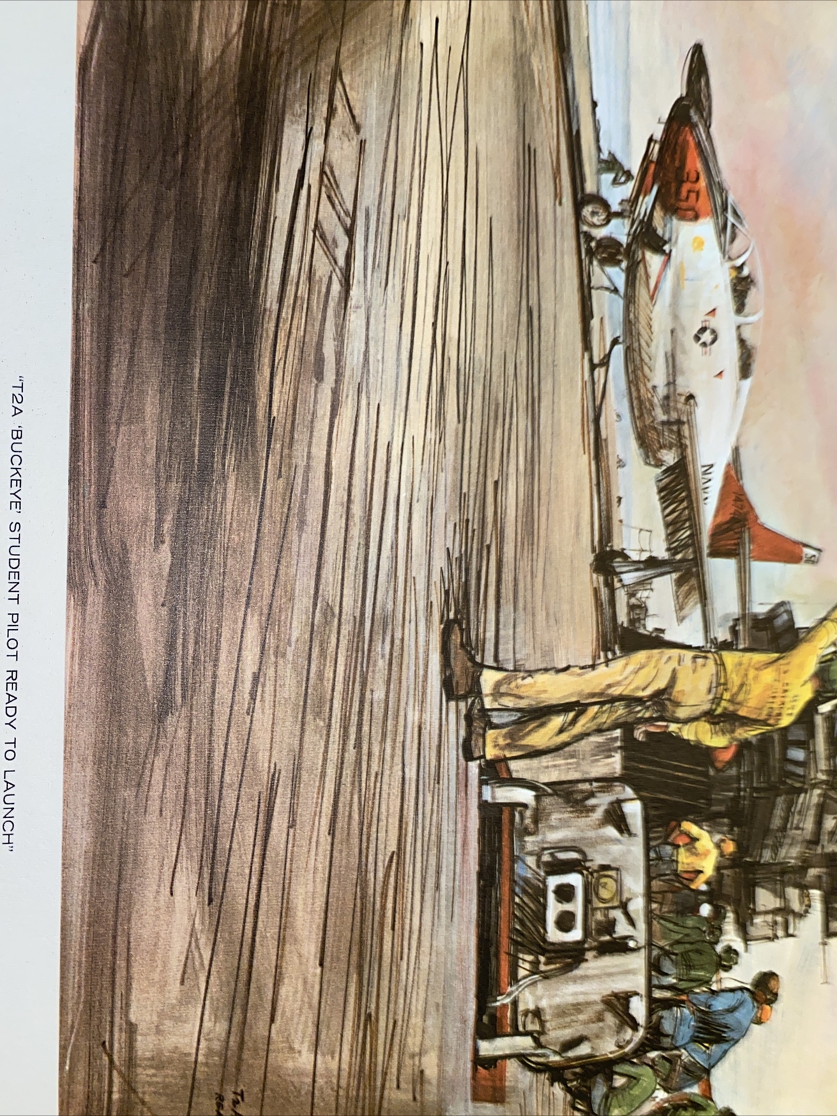 VTG PRINT T2A BUCKEYE STUDENT PILOT READY TO LAUNCH MAXINE McCAFFREY ...