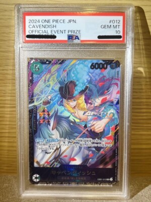 PSA 10 Cavendish EB01-012 Flagship Battle Best 8 Limited ONE PIECE Card ...