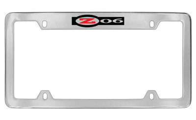 Chevrolet Corvette C5 Z06 Top Chrome Plated Brass License Plate Frame ...