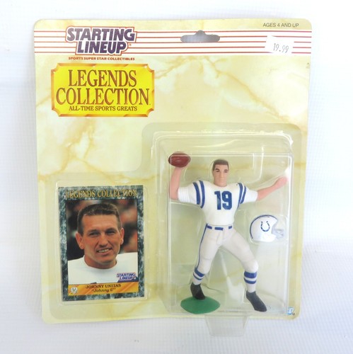 JOHNNY UNITAS FIGURE Starting Lineup Legends Collection 1989 MOC ...