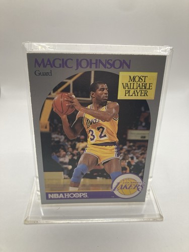 Earvin Magic Johnson 1990-91 Hoops #157 Los Angeles Lakers Basketball ...