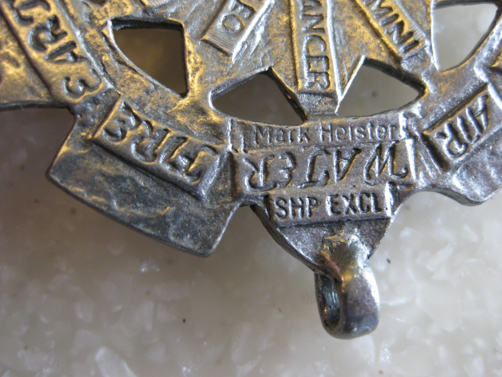 RARE Vintage MARK HEISTER Zodiac Calendar Pewter Pend… - Gem