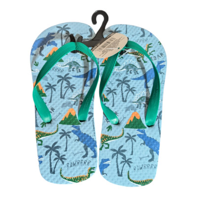 Kids Sandals Size L 2/3 Dinosaurs And Volcano's | eBay
