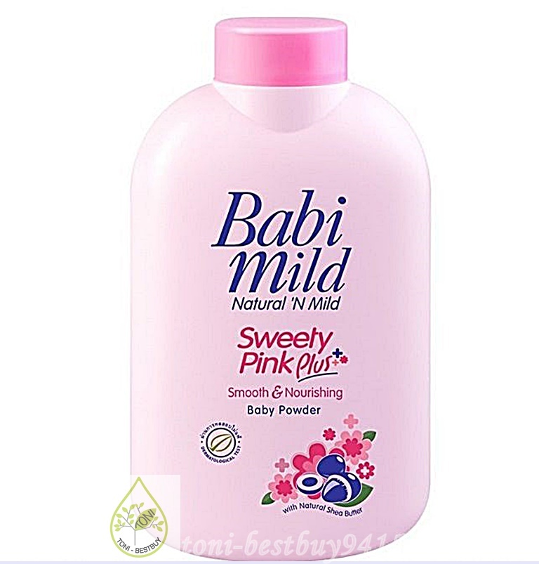 New BABY Best Quality Powder Babi Mild Natural Mild Sweety Pink Talcum ...