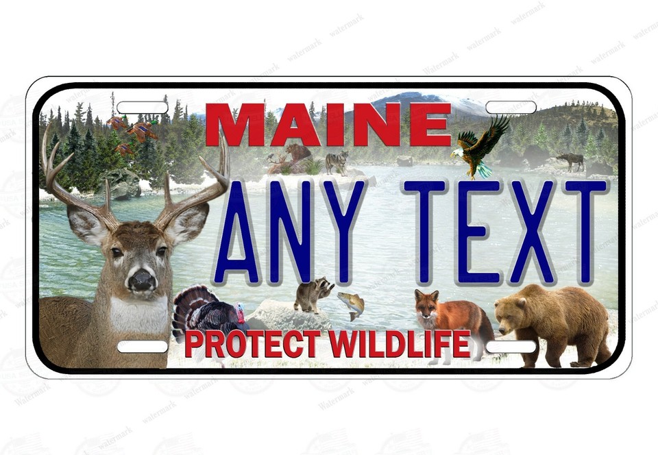Vintage State License Metal Plate Tag Customized Auto Car Bicycle RV ...