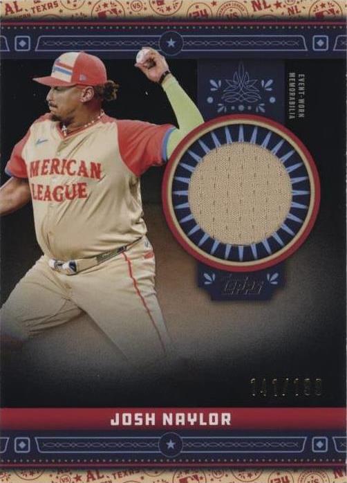 2024 Topps Update Series - All-Star Stitches Josh Naylor #ASR-JN Black ...