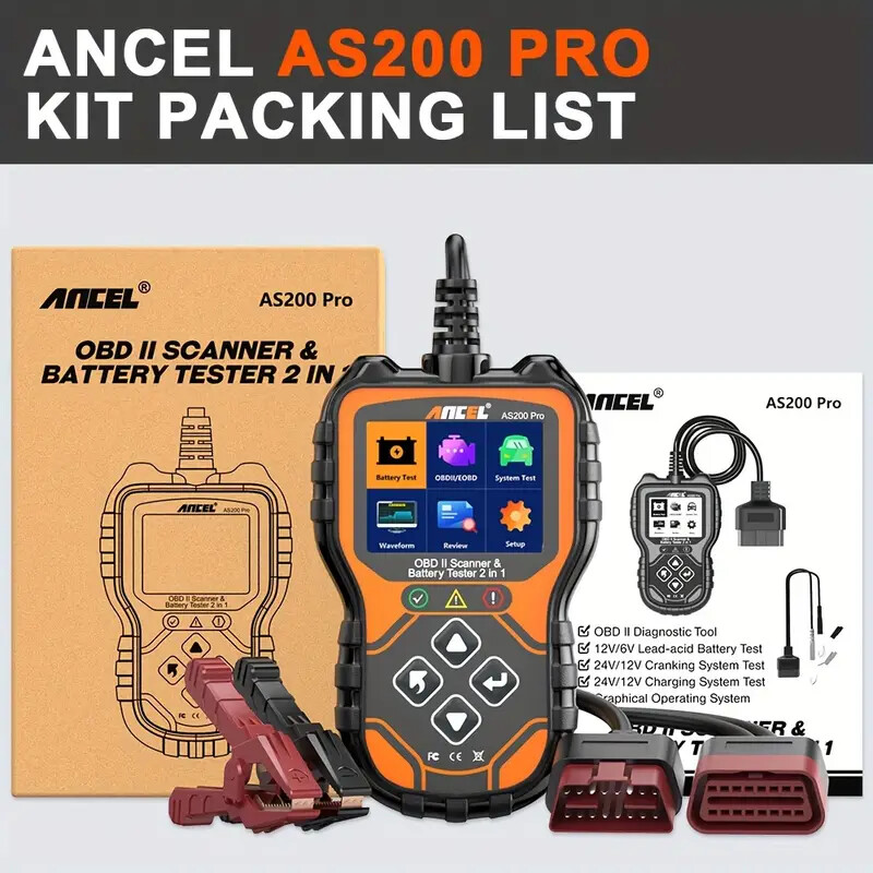 ANCEL AD410 Car Engine Diagnostic Scanner Tool OBD2 Scanner Code Reader ...