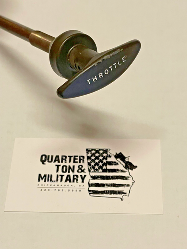 T-handle Throttle Cable Horizontal letters NOS Fits Willys M38 M38A1 ...