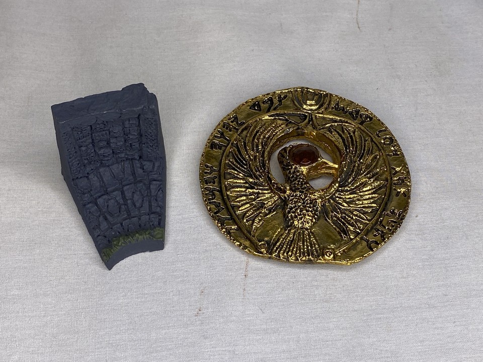 Indiana Jones, Staff of RA Headpiece, Antique Gold, Metal, Amber Jewels ...