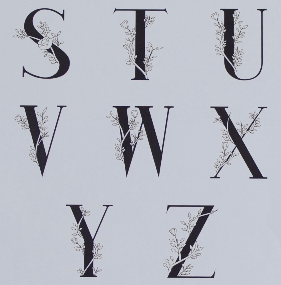 Black Slate Stone Personalised Etched Laser Engraved Monogram 4 ...