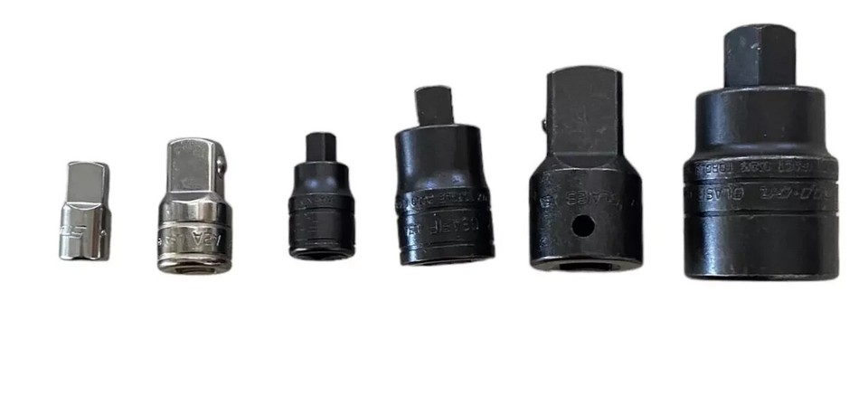 SNAP ON TOOLS USA 1206GS 6 Pc Combination Square Drive Adaptor Set NEW ...