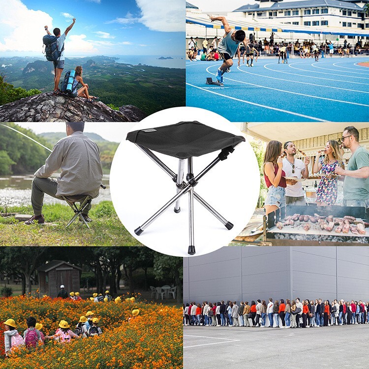 Small Folding Camping Stool Outdoor Portable Camping Fishing Chair w ...