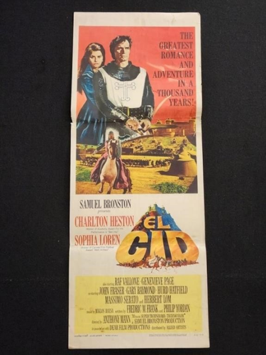El Cid Original Vintage Theater Movie Poster 1961 | eBay