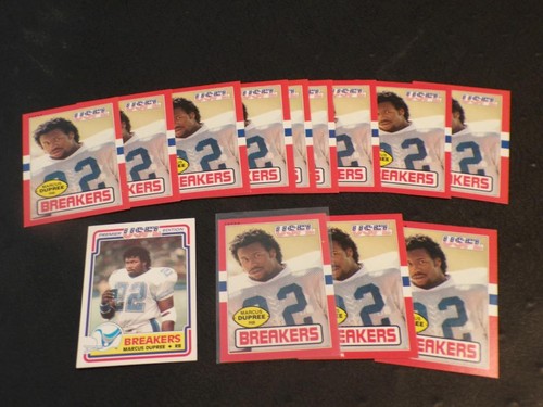1984-1985 Topps USFL lot of 13 MARCUS DUPREE cards! RC! BREAKERS! | eBay