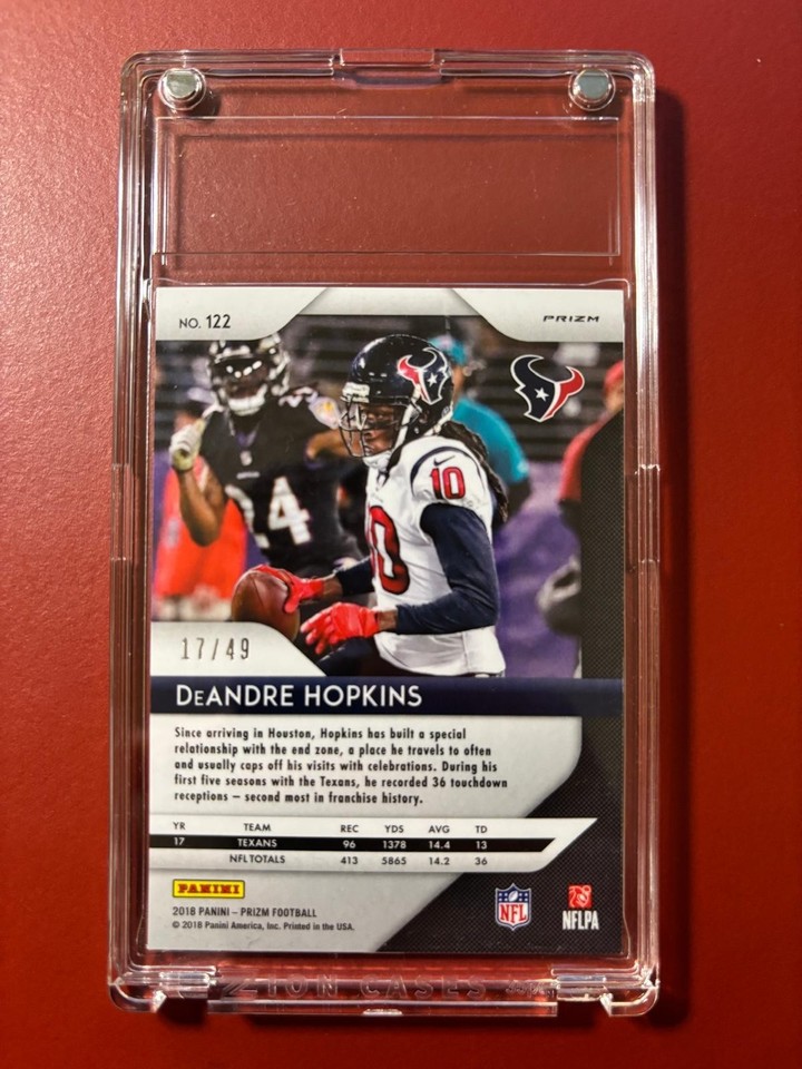 2018 PANINI PRIZM/ DEANDRE HOPKINS/ PURPLE POWER/ 17/49 | eBay