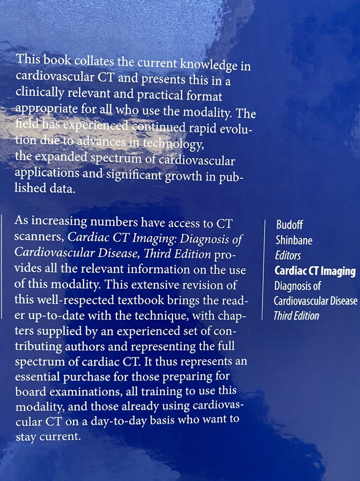 Cardiac CT Imaging: Diagnosis of Cardiovascular Disease by Budoff 3ed ...