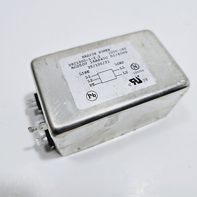 Precore 9.35i Dual Stage Line EMI Line Filter Radius Power DSC1000-1-2. ...