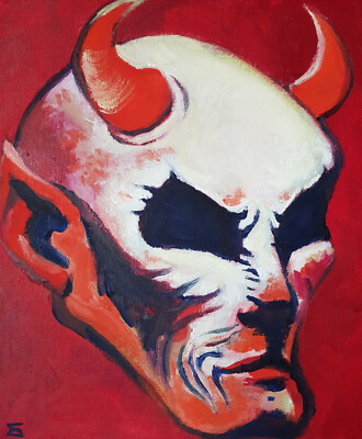 Demon Oil Painting
