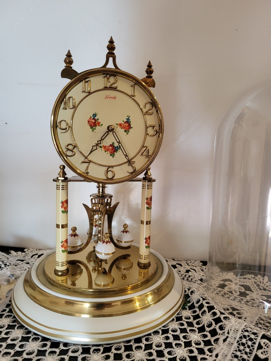 Glass Dome Anniversary Clocks Kundo A German Torsion Clock By Kundo