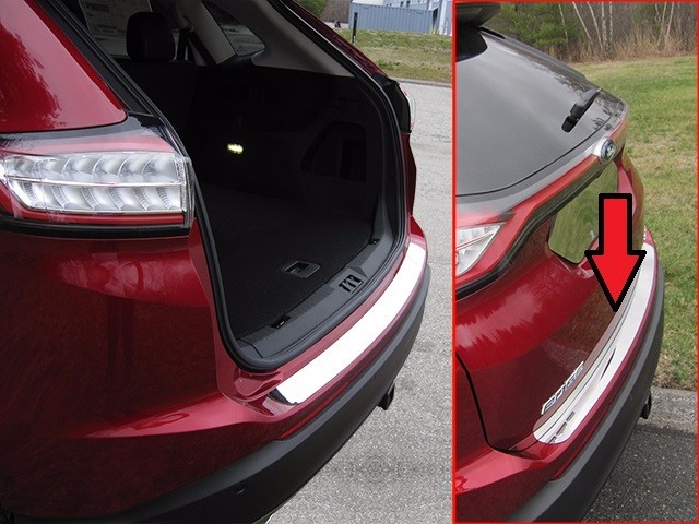 Chrome Rear Bumper Trim 1PC QAA Stainless Insert FOR Ford Edge 2015 ...