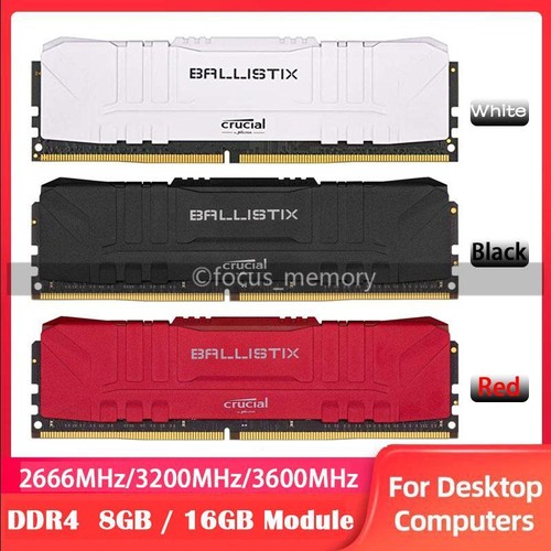 Crucial Ballistix 8 GB 16 GB Ram DDR4 2666 3200 MHz 288pin Desktop Gaming Memory | eBay