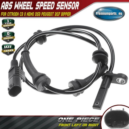 ABS Wheel Speed Sensor Front for Citroen C3 II Nemo DS3 Peugeot 207 208 ...