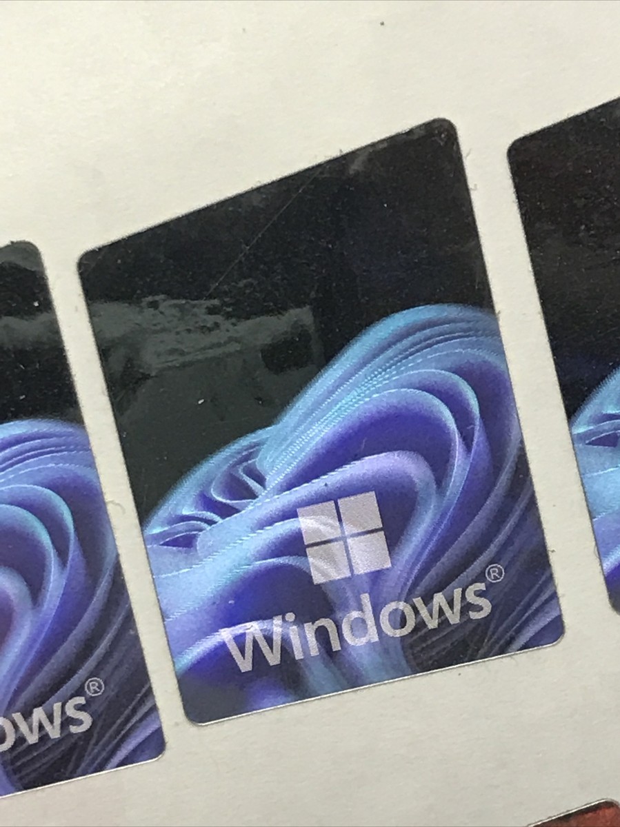 Office Stickers 3x Windows 11 Operating System Color Shifting Sticker ...
