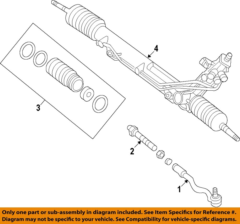 Steering Gear Power Rack Pinion Electric 32106881117 Fits 11-17 BMW X3 ...