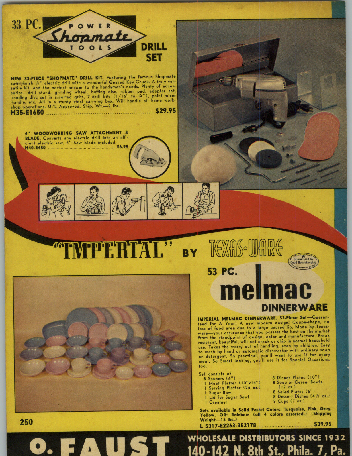 1957 PAPER AD Imperial Texas Ware Melmac Dinnerware COLOR | eBay