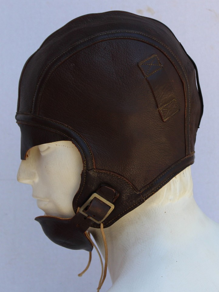 WWII US NAVY LEATHER SKULL CAP, PILOT, AIRBORNE, AVIATION | eBay