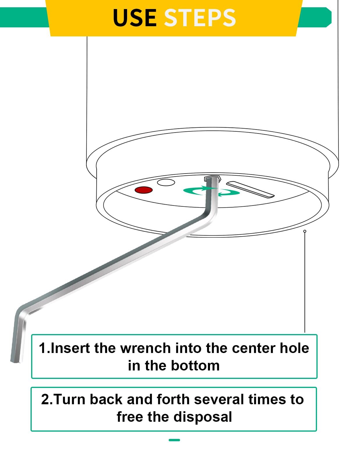 Garbage Disposal Wrench 2pcs Garbage Disposal Allen Wrench Tool For ...