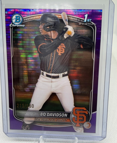 2025 Bowman Chrome Bo Davidson 1st Purple Pulsar Refractor /250 | eBay