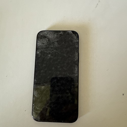 Cell phone iPhone cracked back and front for parts or metals condition ...
