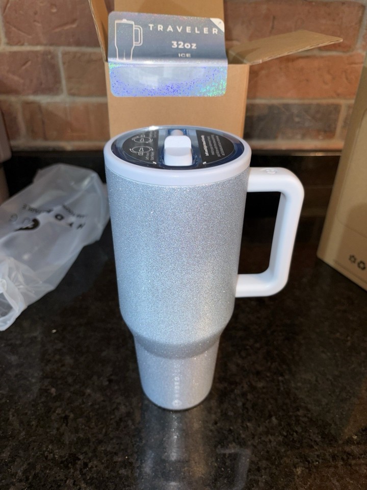 HydroJug Traveler 32oz Ice Insulated Glitter Tumbler | eBay