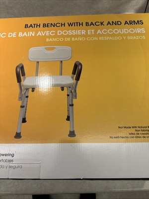 Medline Guardian MDS89745RA Shower Bath Chair with Padded Arms 350lbs ...