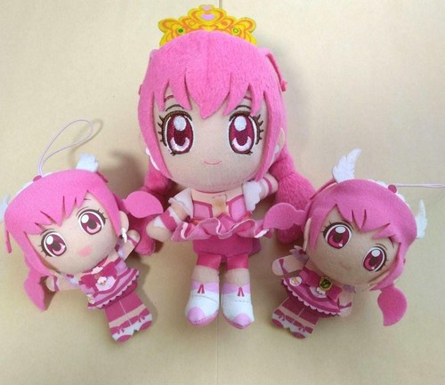 Smile Precure Cure Happy Plush Lot 3pcs Strap Toy Set Japan Anime ...