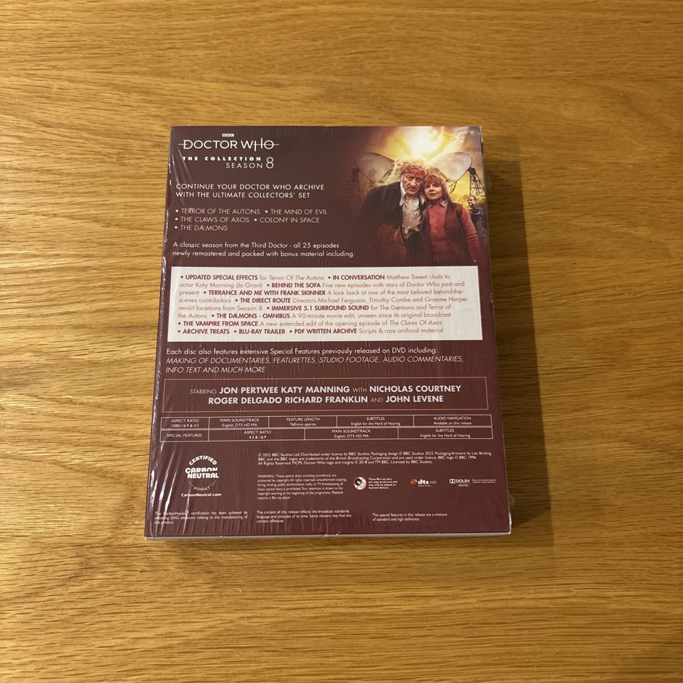 Dr Who BBC Blu-ray Collection Season 8 - 3rd Doctor Jon Pertwee - 8 ...