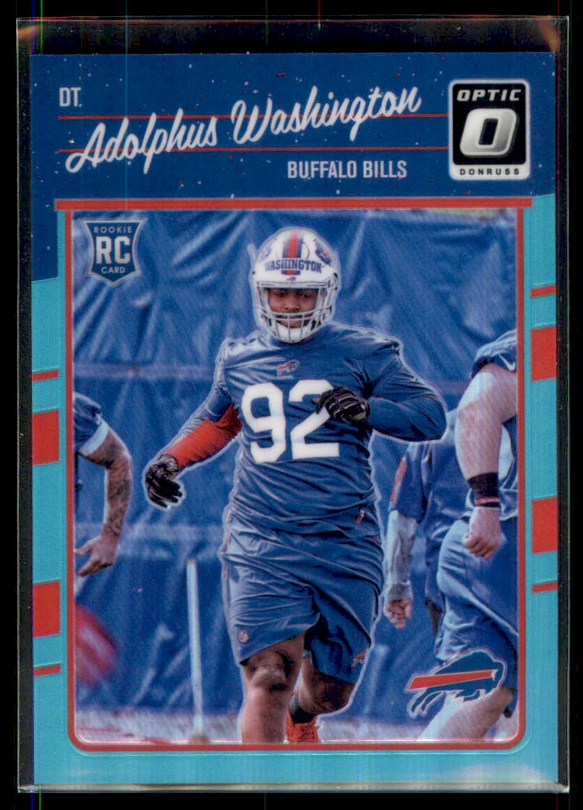 2016 Optic AQUA Adolphus Washington Buffalo Bills RC #102 138/299 | eBay