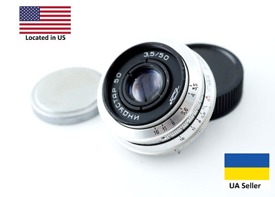 Nice vintage SLR Silver KMZ portrait Industar 50 3,5 50mm Zenit lens ...